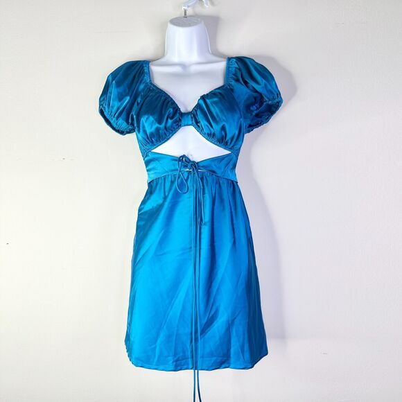 Princess Polly | Dresses | Princess Polly Dress Women 8 Blue Cutout ...